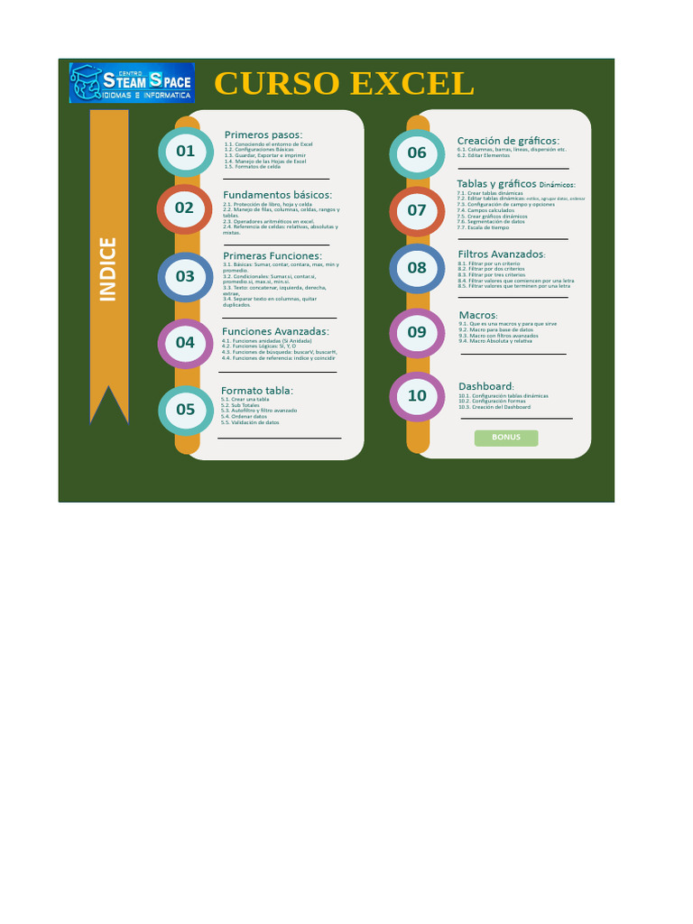 Curso Excel 20231 | PDF | Microsoft Excel | Software