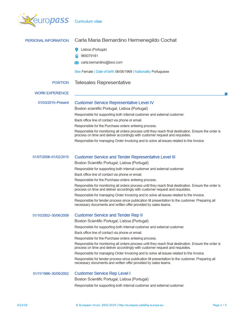 Carla Bernardino CV | Download Free PDF | Learning | Human Communication