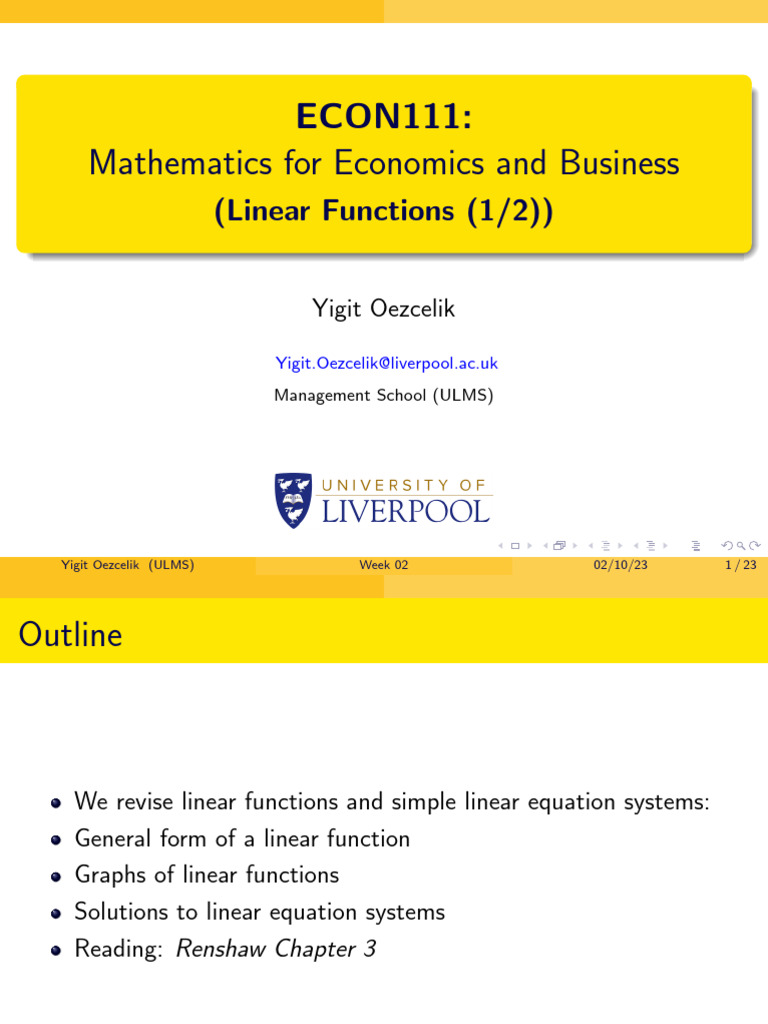 Mathematics For Business and Economics | PDF | Function (Mathematics ... Mathematics For Business and Economics | PDF | Function (Mathematics ...