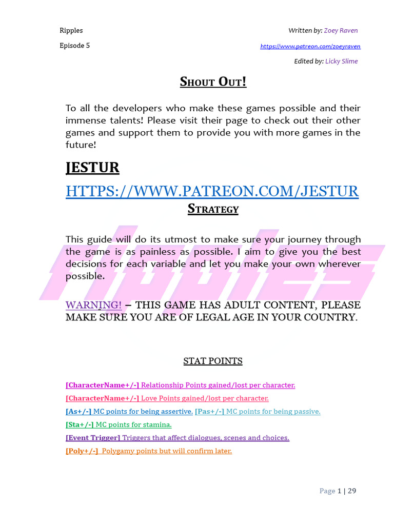 Ripples WT - Episode 5 | PDF