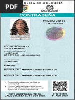 Cedula Colombiana Editable | PDF