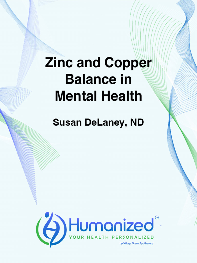 Zinc and Copper Balance in Mental Health | Download Free PDF ...