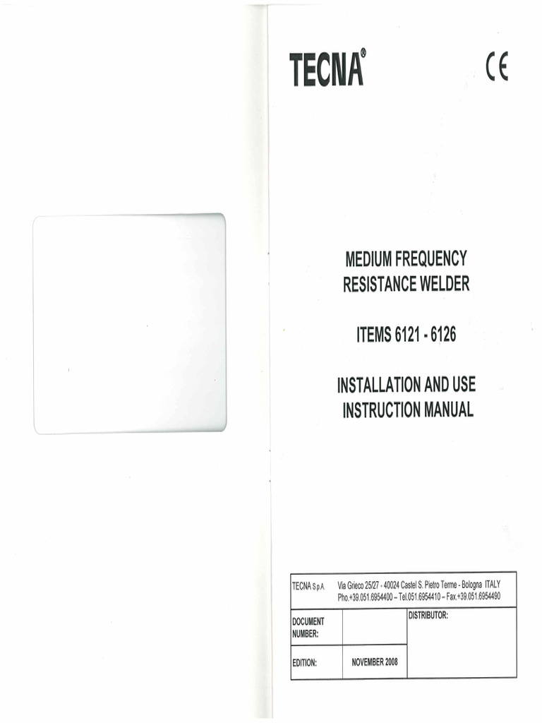 Tecna 6123 - Manual | PDF