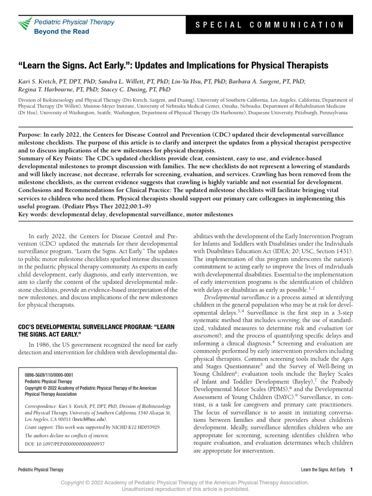 Learn The Signs Act Early Updates And.20 | PDF Learn The Signs Act Early Updates And.20 | PDF
