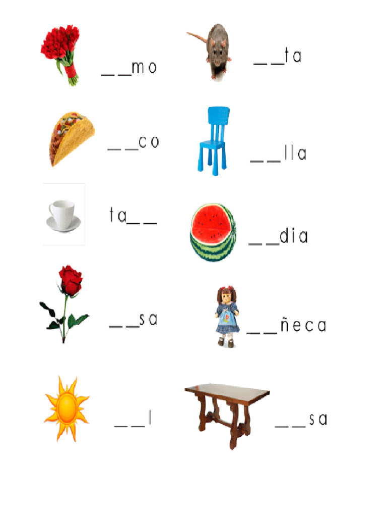 Completa La Palabra | PDF