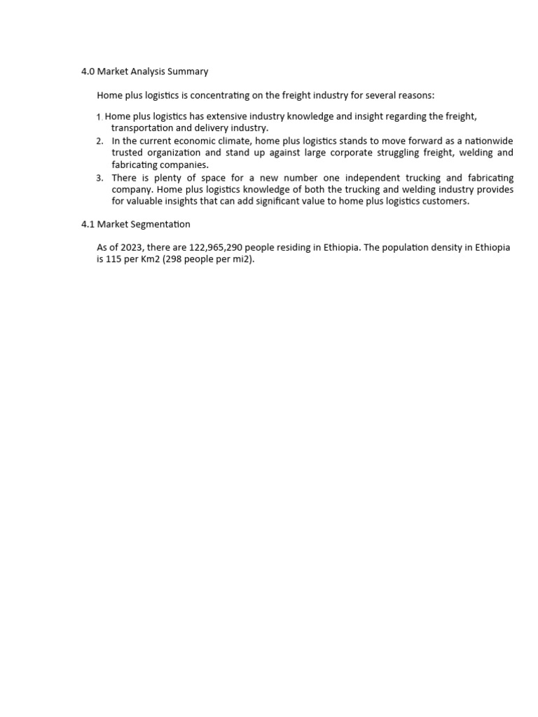 Market Analysis PDF