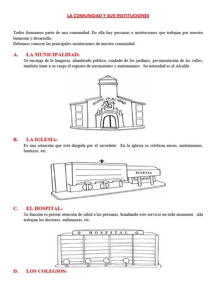 La Comunidad y Sus Instituciones | PDF