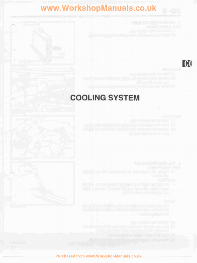 Daihatsu YRV Service Manual - Cooling System | PDF