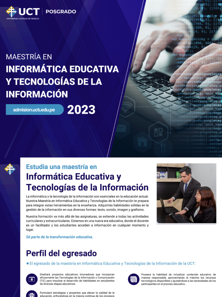 Maestría en Informática Educativa y Tecnologías de La Información | PDF
