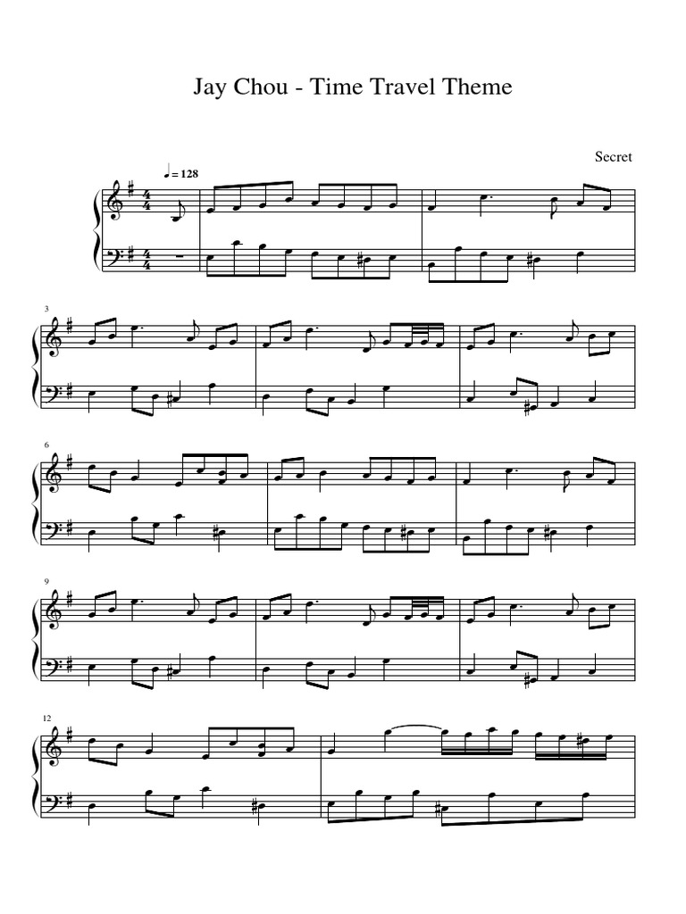 Jay Chou Time Travel Theme Secret | PDF