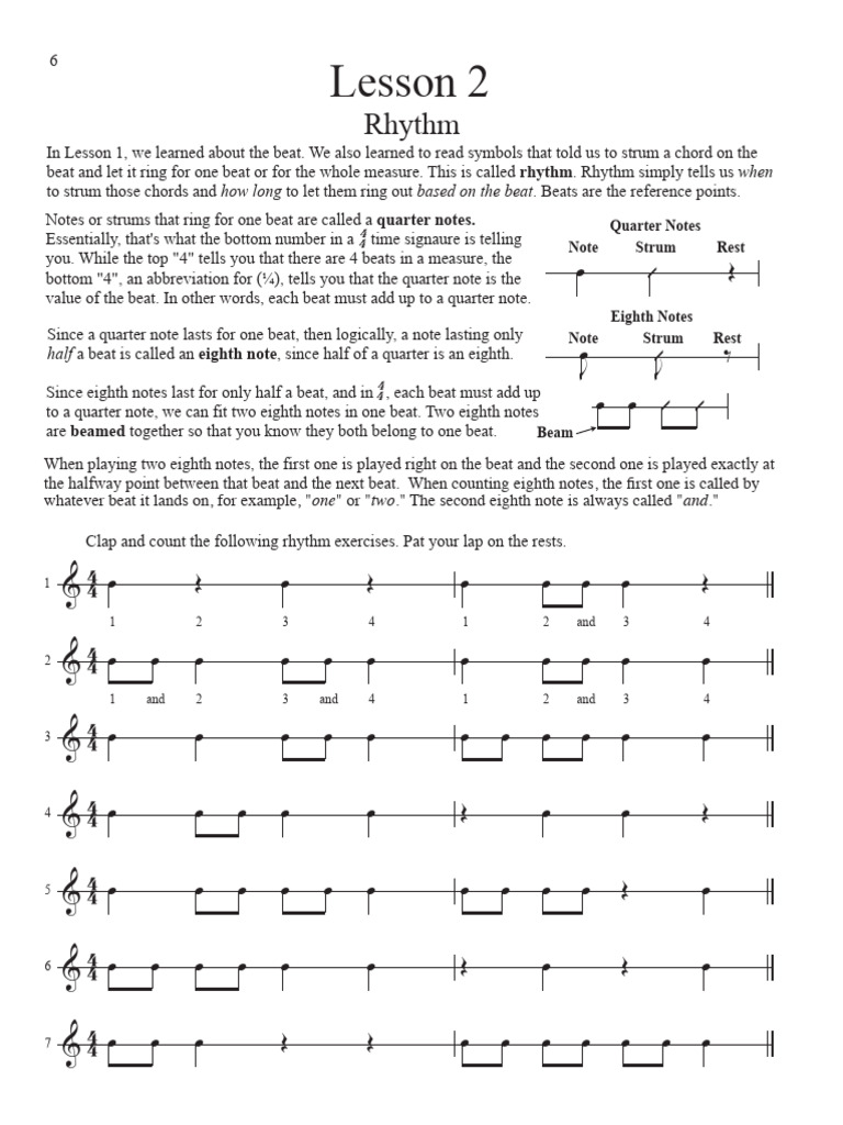Lesson 2 Rhythm | PDF