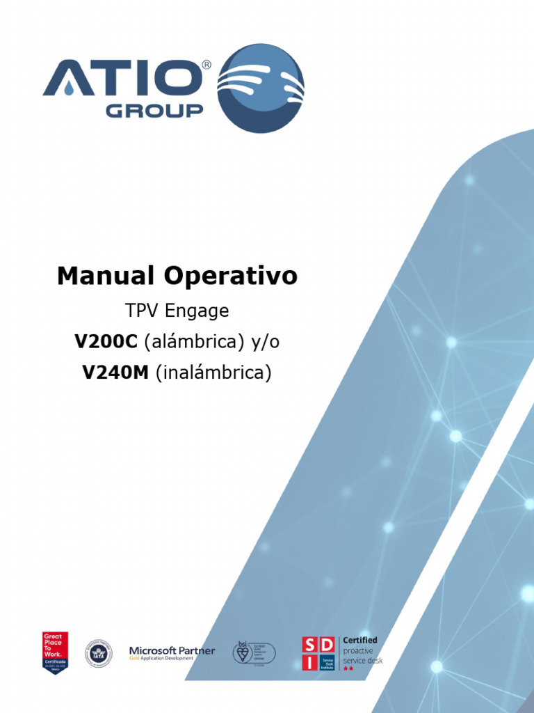 Manual TPV V200 | PDF
