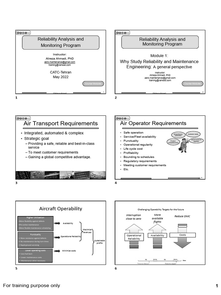 Aircraft Reliability and Maintenance Analysis | PDF | Reliability ...