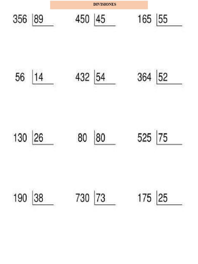 Divisiones | PDF