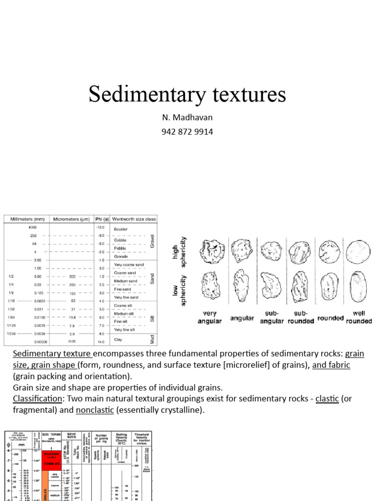 Sedimentary Rock Texture Guide | PDF | Sedimentary Rock | Porosity