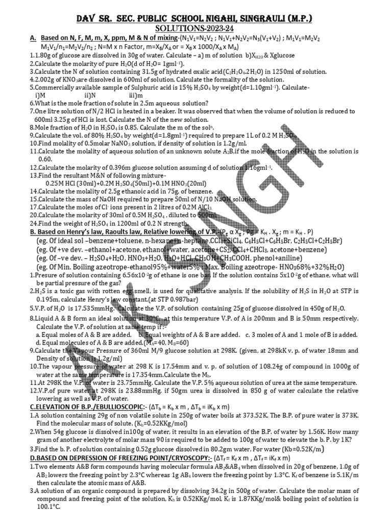 Xii Solutions Pdf Physical Quantities Quantity