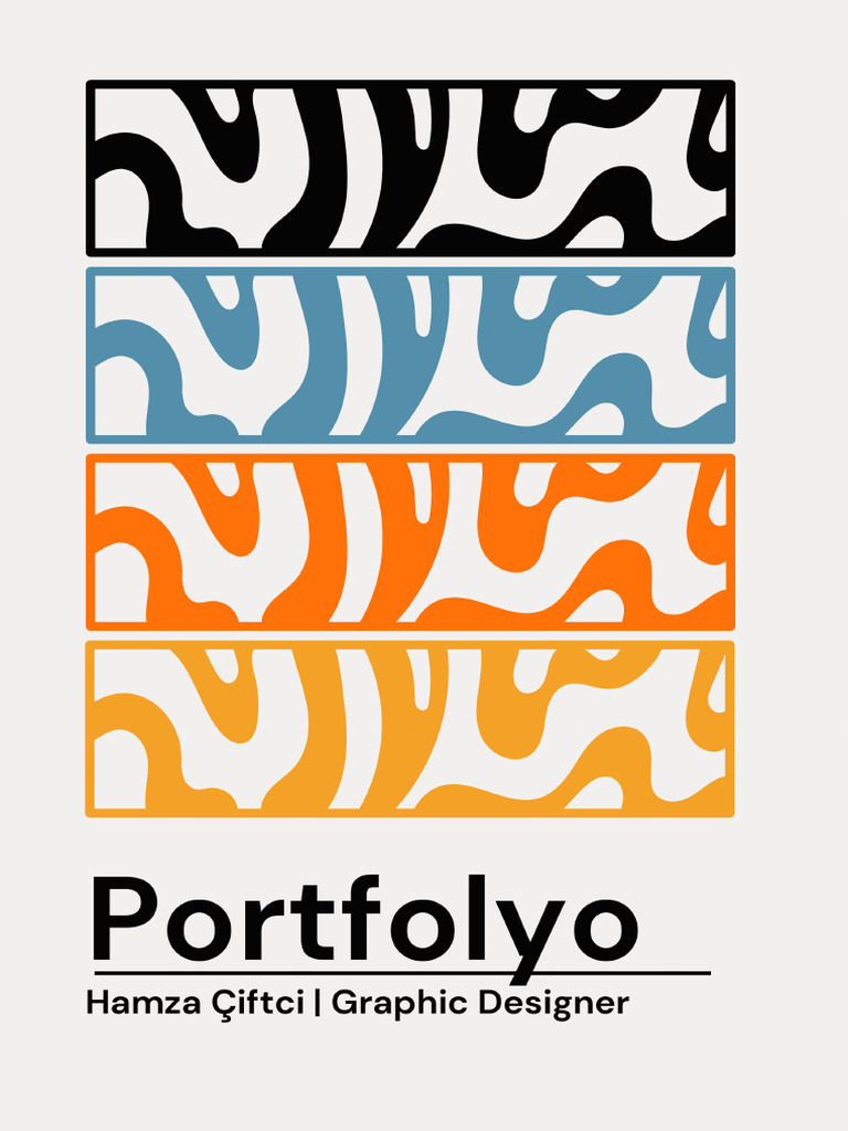 Orange Colorful Portfolio Cover Document | PDF