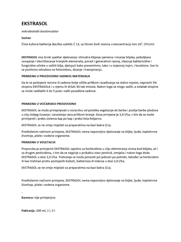 Ekstra Sol | PDF