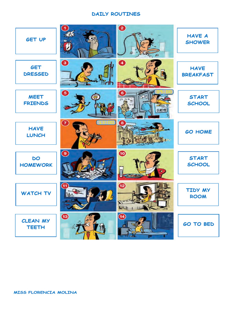 Miss Molina's Daily Routine | PDF