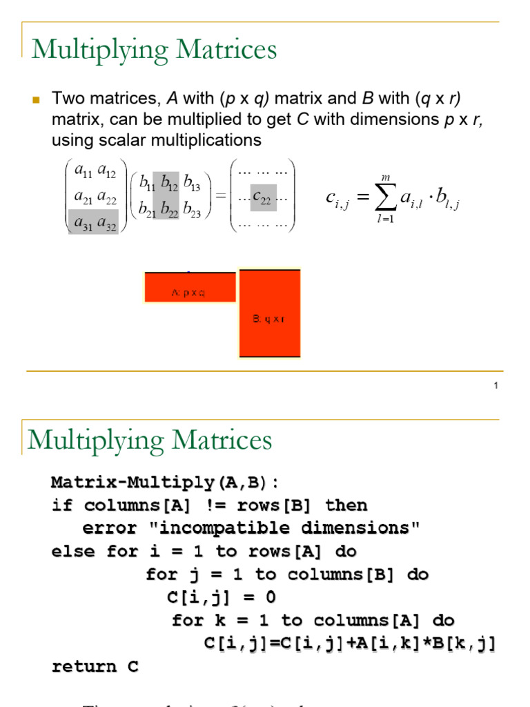 Lec12.1-Dynamic Programming 2 | PDF | Matrix (Mathematics) | Multiplication Lec12.1-Dynamic Programming 2 | PDF | Matrix (Mathematics) | Multiplication