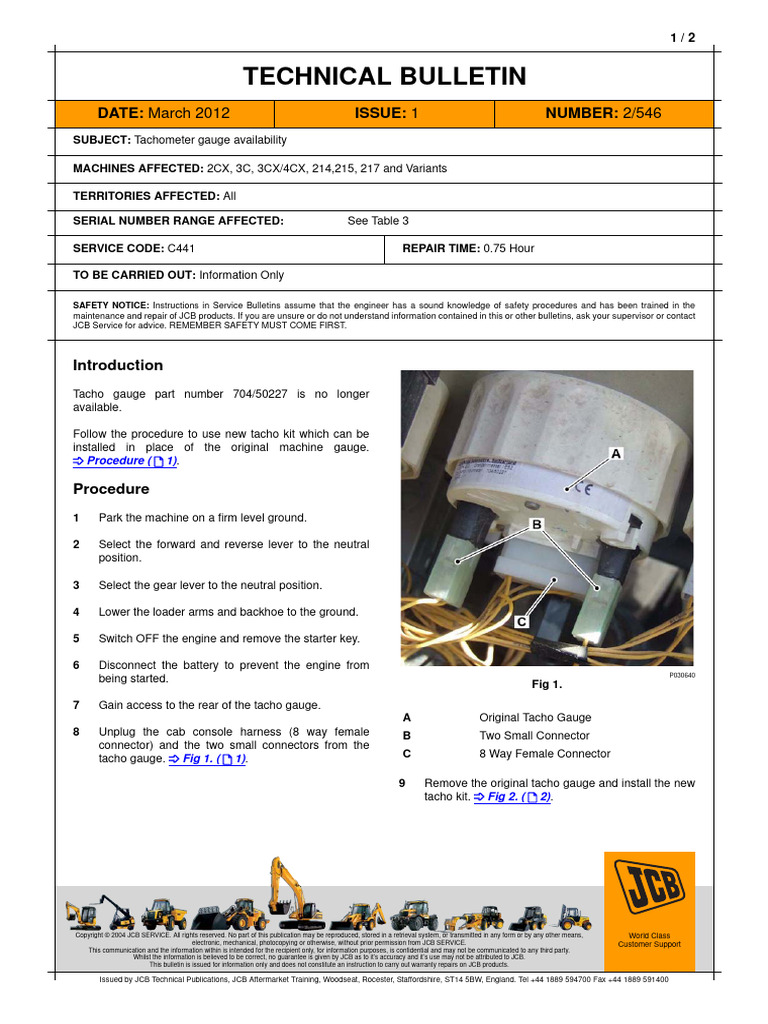 Technical Bulletin: DATE: March 2012 NUMBER: 2/546 Issue: 1 | PDF ...