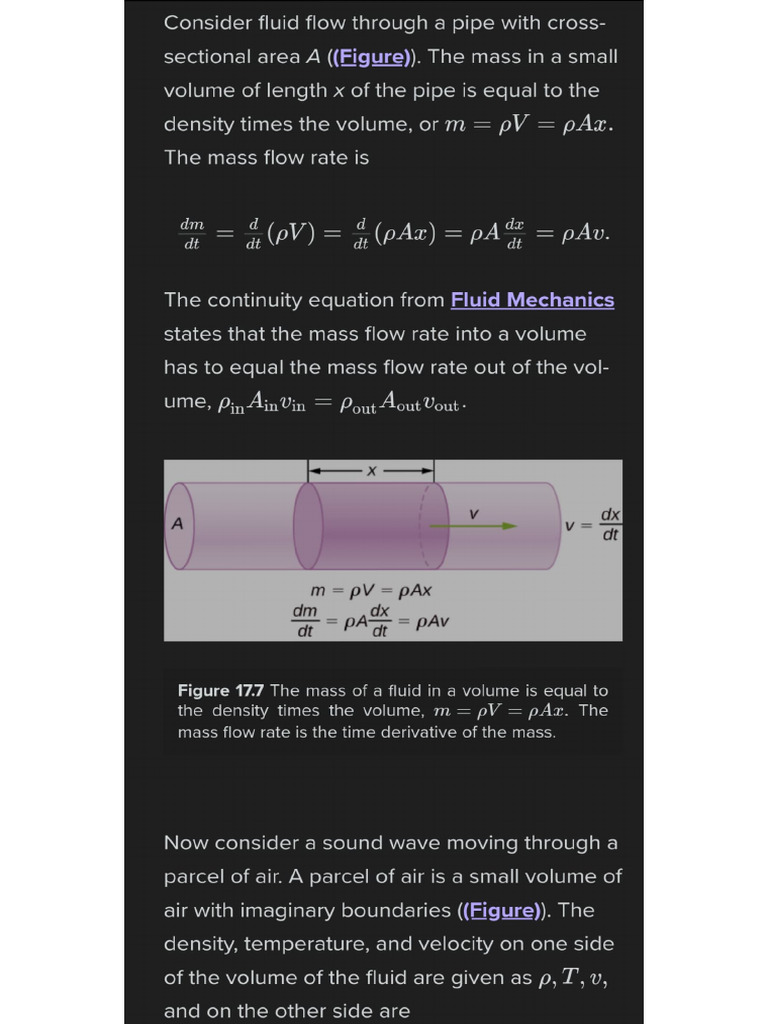Speed of Sound - Derivation | PDF