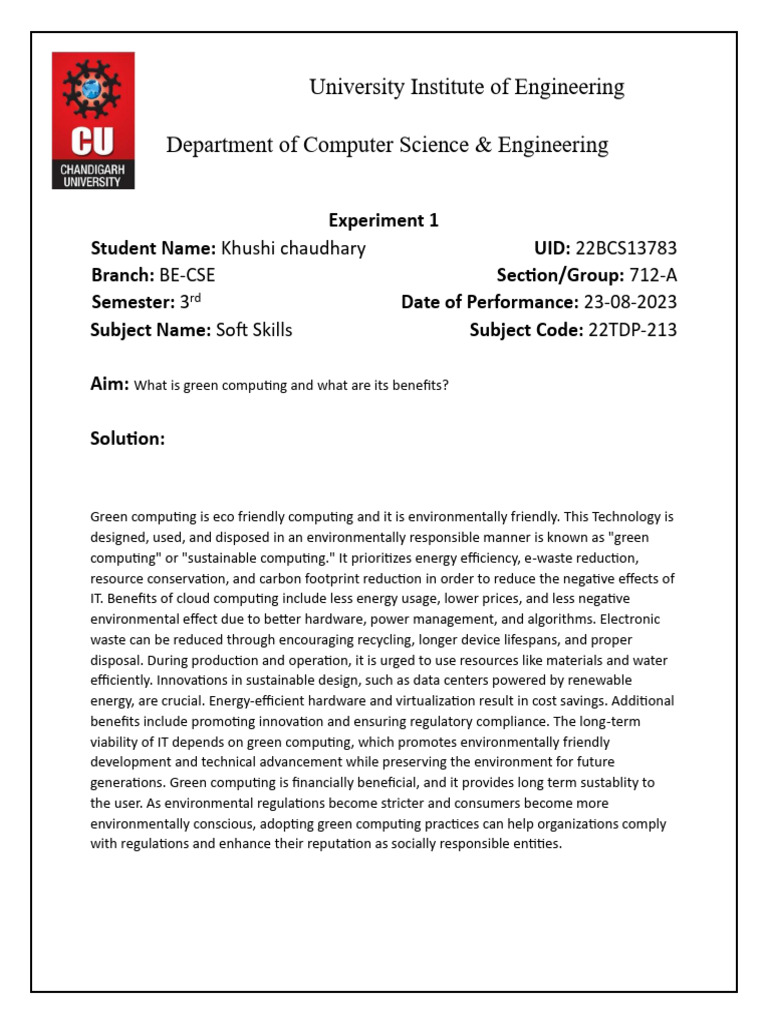 Soft Skills Assignments | PDF