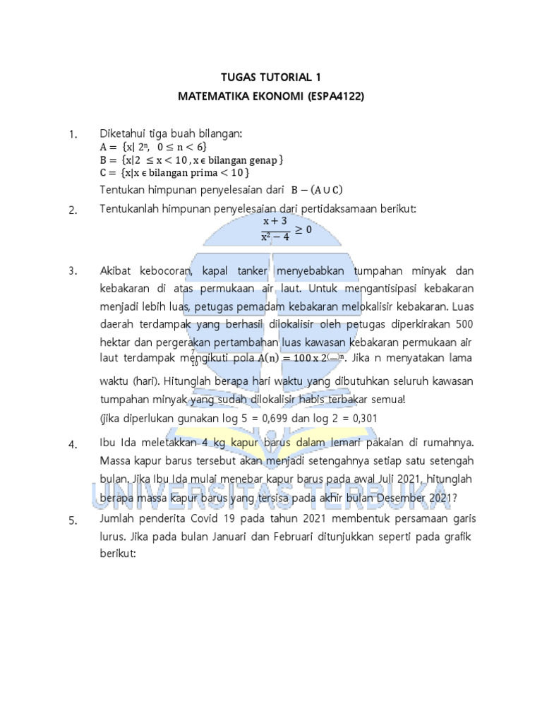 Penyelesaian Soal Matematika Ekonomi | PDF