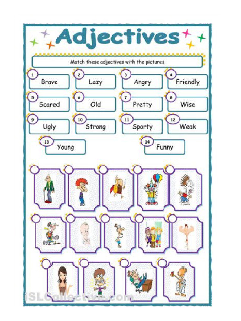 Adjectives Exercises | PDF