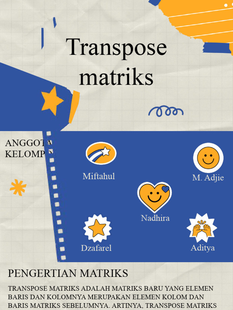 Transpose Matriks | PDF