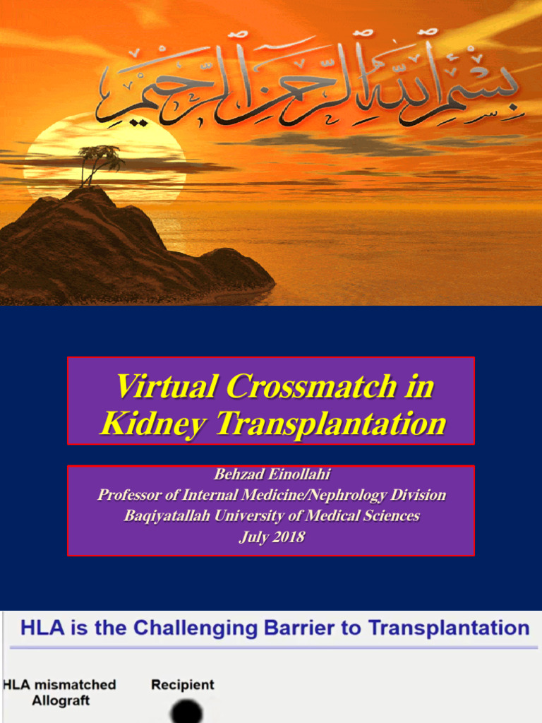 DR Eynollahi-Virtual Crossmatch in Kidney TX | PDF | Kidney ...
