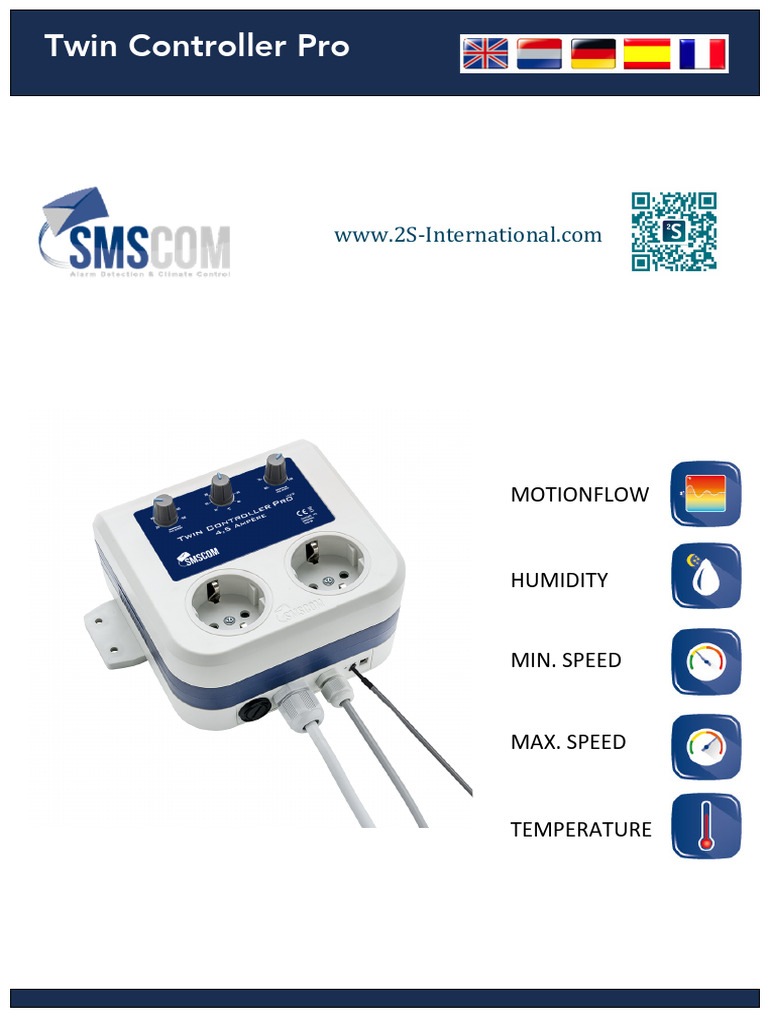Smscom Manual Twin Controller Pro MK2 2017 | PDF | Ventilation (Architecture) | Thermodynamic ...