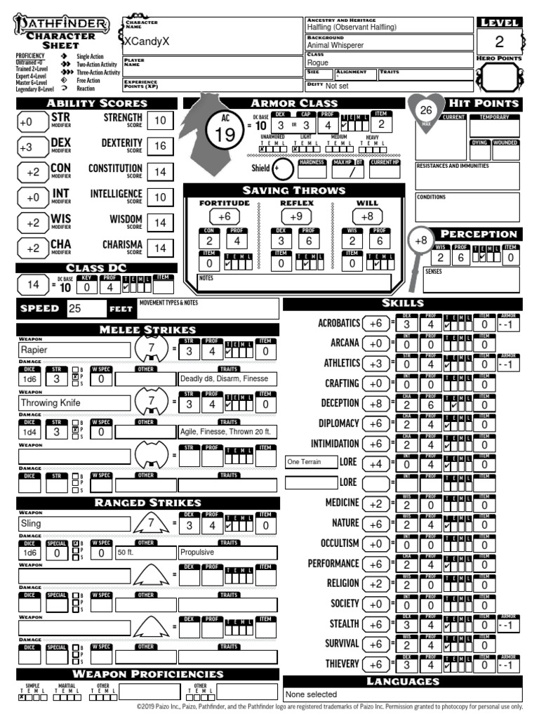 DND Char Sheet | PDF