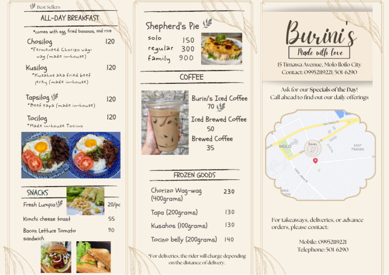 Updated Menu Final | PDF | Cooking | Food And Drink