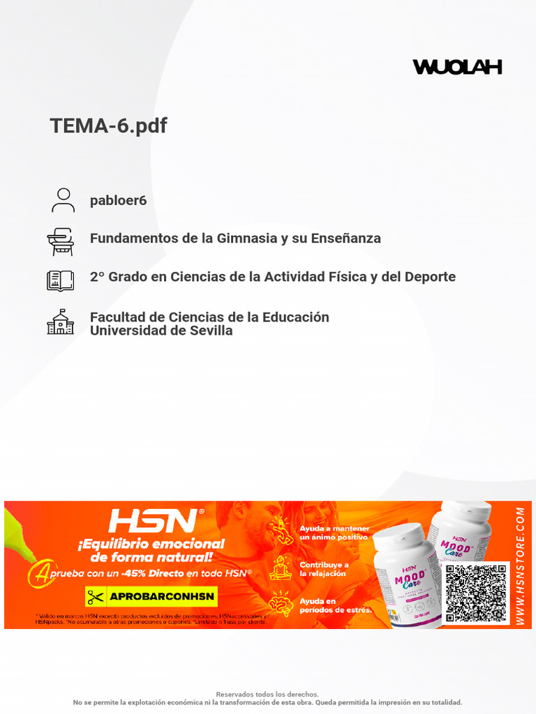 Wuolah Free TEMA 6 | PDF