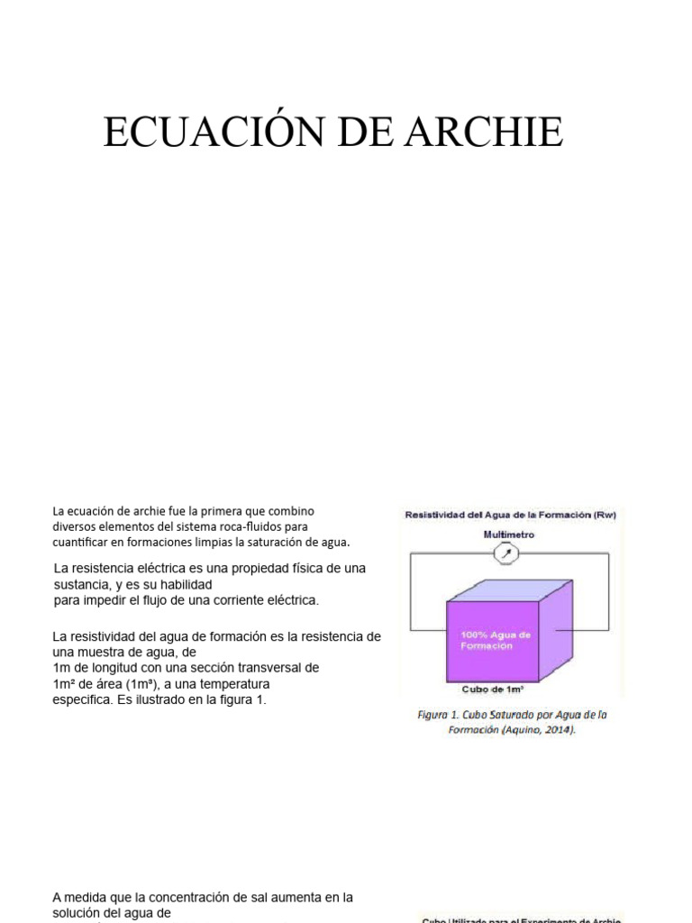 Ecuación de Archie | PDF