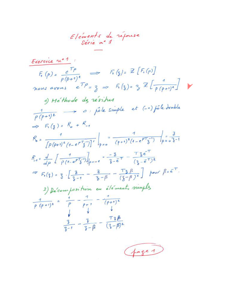 Eléments de Réponse TD AE Série 1 | PDF