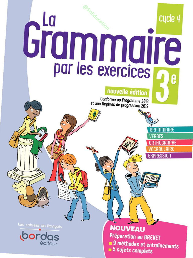 La Grammaire Par Les Exercices 3e - @SnEduc | PDF