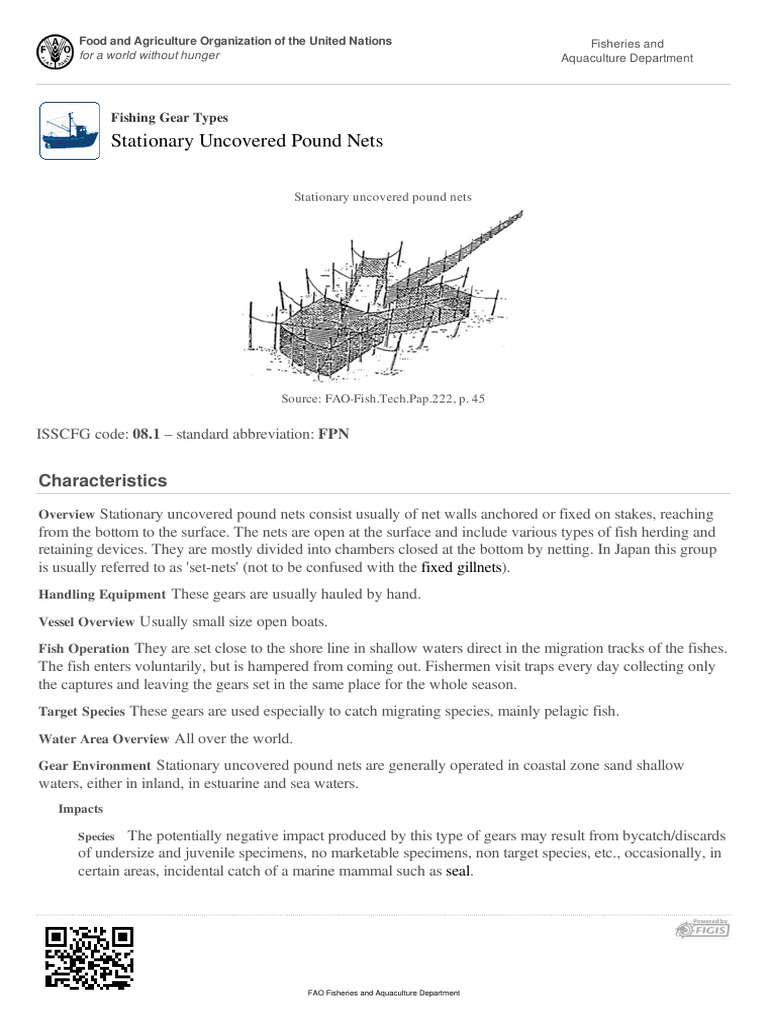 FAO Fisheries & Aquaculture - Fishing Gear Types - Stationary Uncovered ...