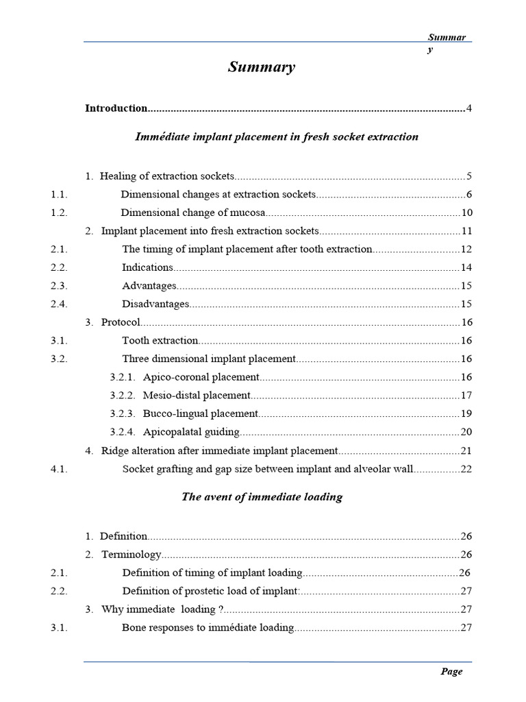 Immediate Implant Placement, With Immediate Early and Delayed Loading ...