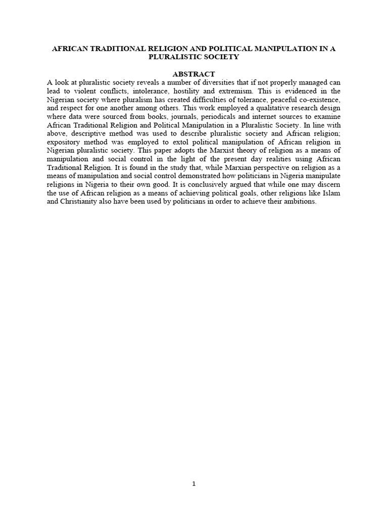 Religious Manipulation in Marxian Perspective | PDF | Karl Marx | Marx ...