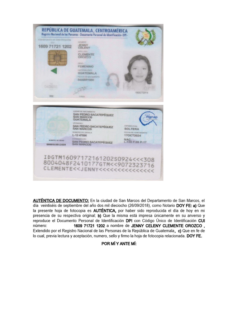 Autentica Dpi Jenny | PDF