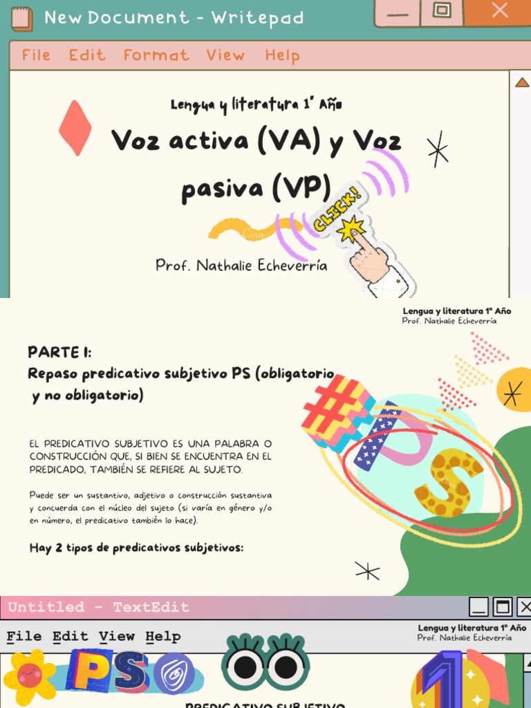 Voz Activa y Voz Pasiva 1Âº Aã o | PDF | Verbo | Asunto (gramática)