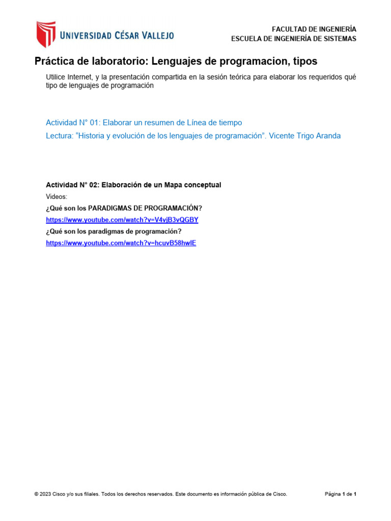 Practica 9.1 - Lenguajes de Programacion | PDF | Arte | Informática