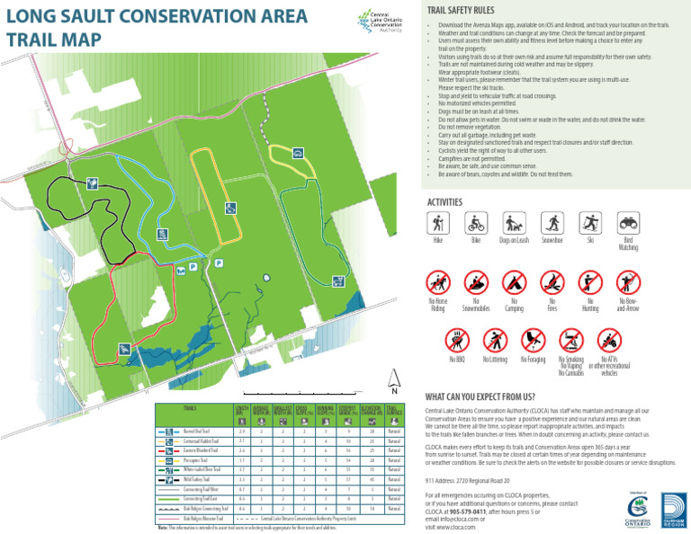 Long Sault Conservation Area Map | PDF