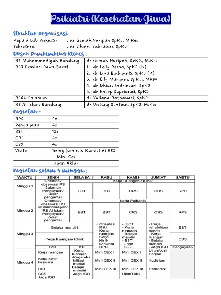 Pengenalan Psikiatri | PDF