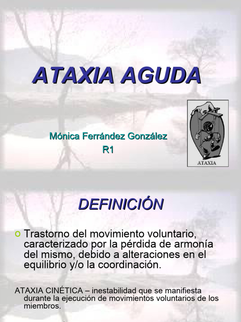Ataxia Aguda: Definición y Diagnóstico | PDF | Vértigo | Epilepsia