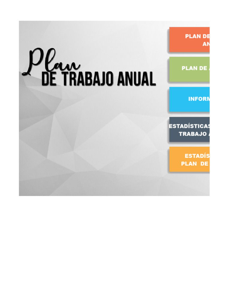 Plan de Trabajo Anual | PDF