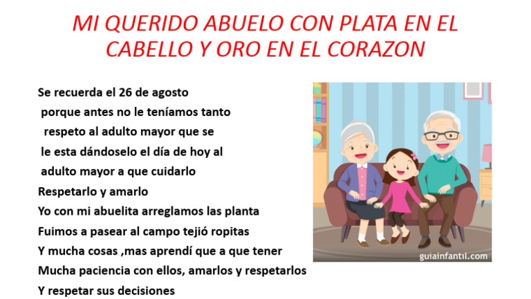 Mi Querido Abuelo Con Plata en El Cabello | PDF