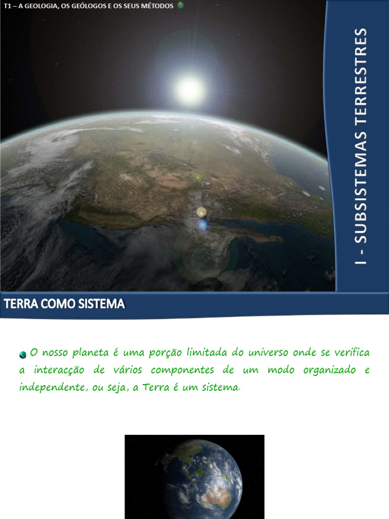 I. 1 Subsistemas Terrestes | PDF